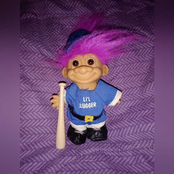 Russ | Toys | Vintage Russ Troll Lil Slugger Baseball Troll Doll ...